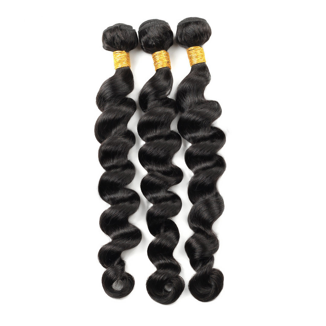 7A Brazilian Hair Weave 3 Bundles Loose Wavy Cheap Evova Human Hair For ...